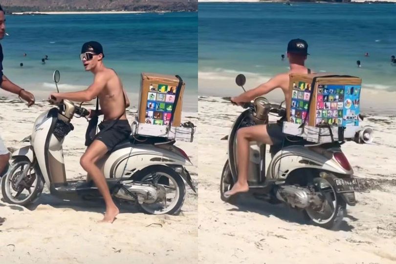 Jelang MotoGP Mandalika 2024, Filip Salac Tampil Kocak Sebagai Penjual ...