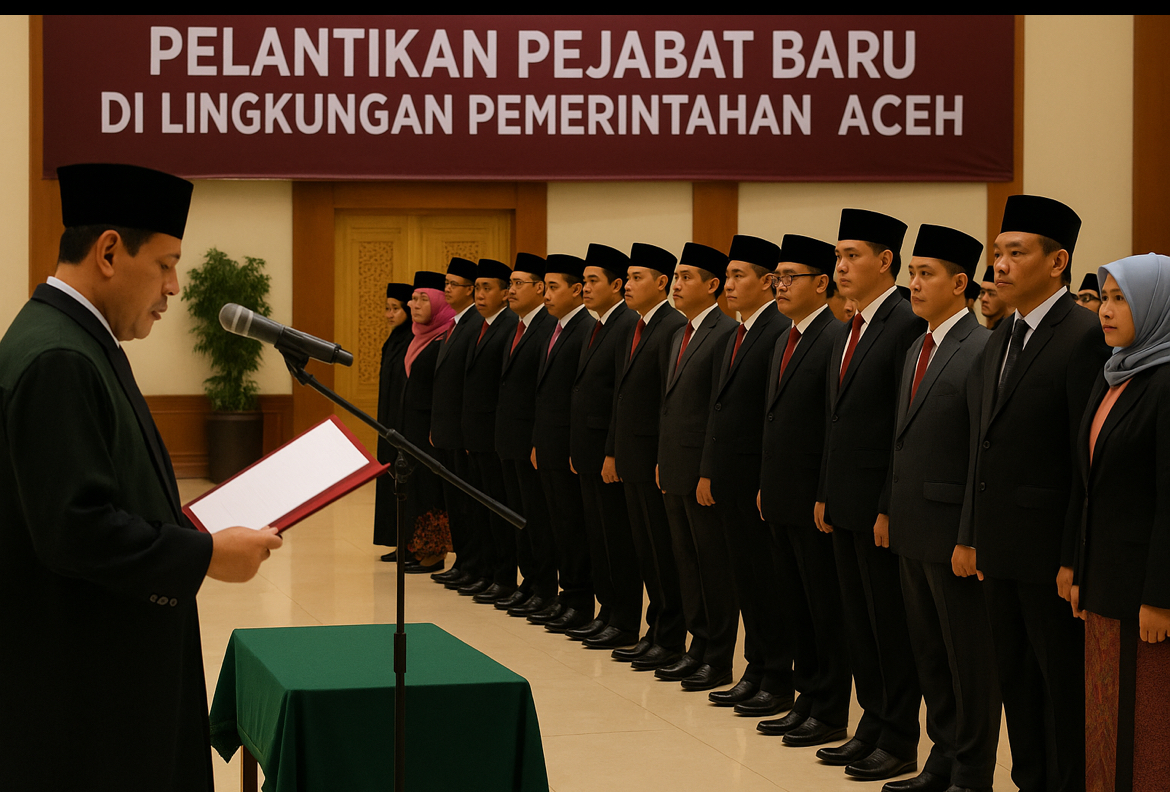 Nanti Sore, Gubernur Aceh Lantik 69 Pejabat Baru