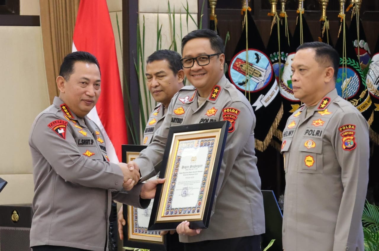 Polda Aceh Raih Penghargaan IKPA Terbaik 2024 dari Kapolri